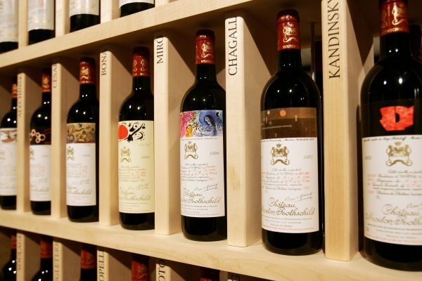 A Museum Displays Mouton Rothschild Wine Labels