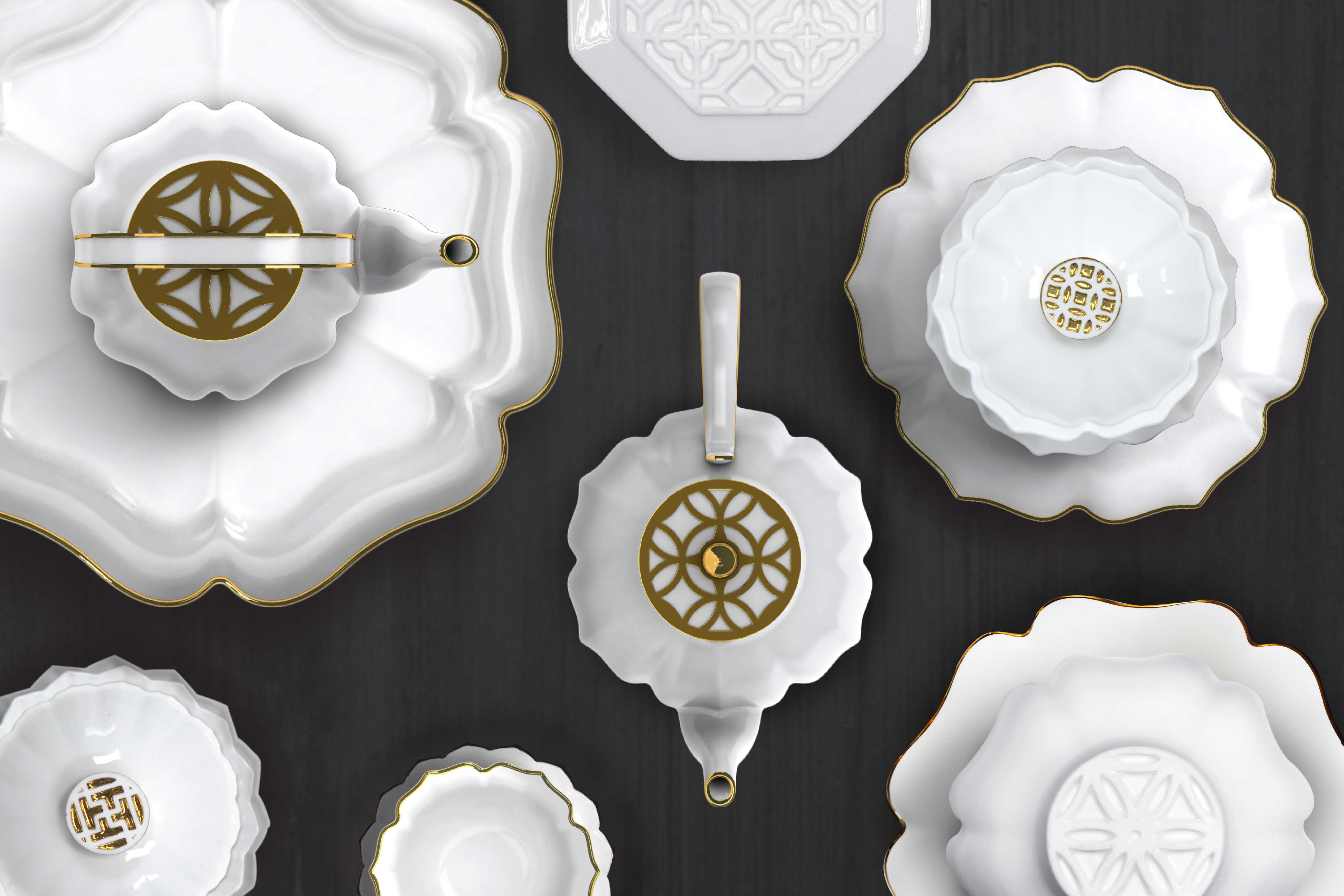 Rhythm of Lattice Tableware by Artilize