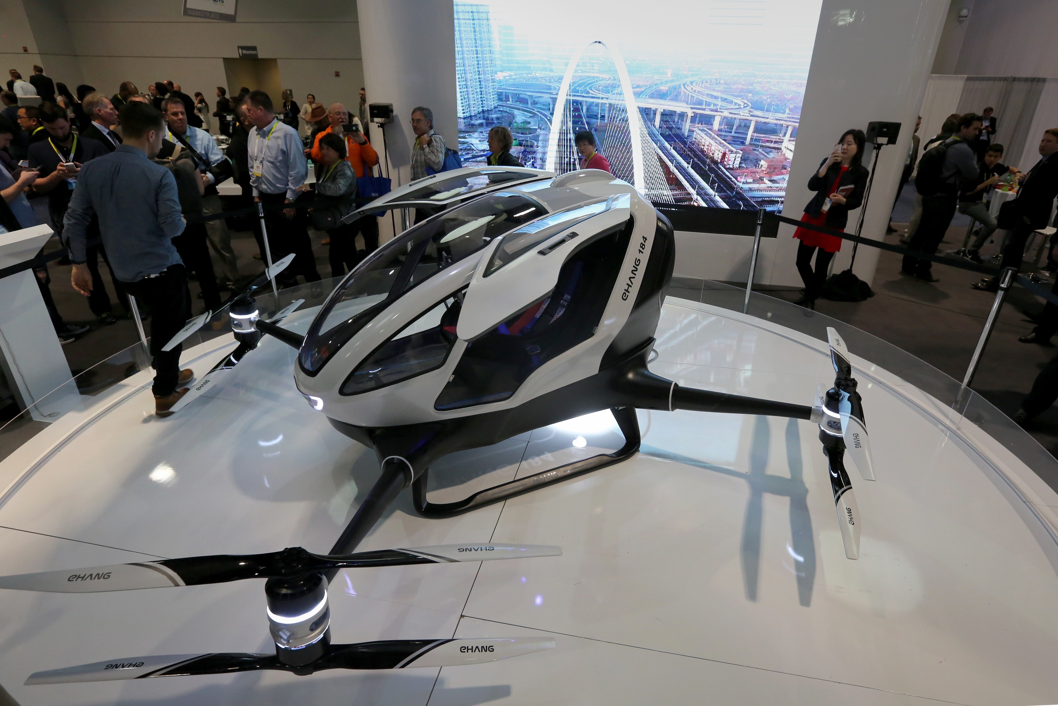 Ehang 184 AAV: A Drone that Drives You