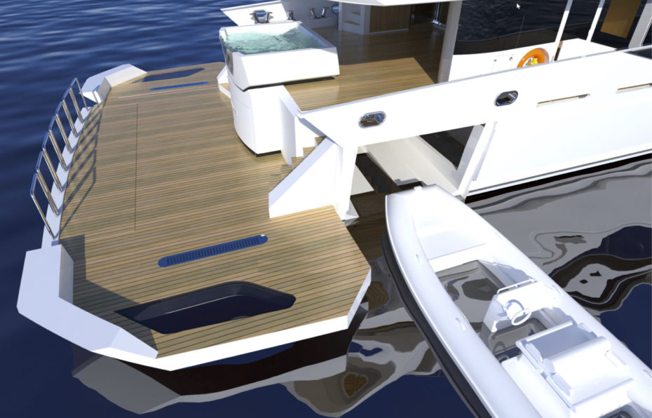 Sunseeker Creates Spectacular Double-Deck Aft Area for Ocean Club 42 ...