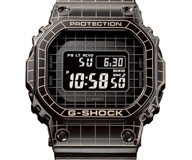 The new metal G-Shock Grid GMW-B5000CS is anachronistically modern
