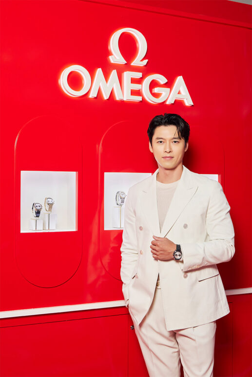 The Opening Of The Omega Paris 2024 Pop-Up Store Was Graced By Hyun Bin ...