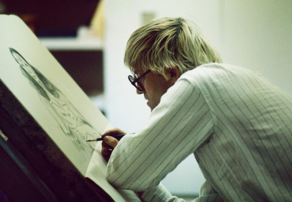 150 "Never Before Seen" David Hockney Artworks Debut at Halcyon - LUXUO