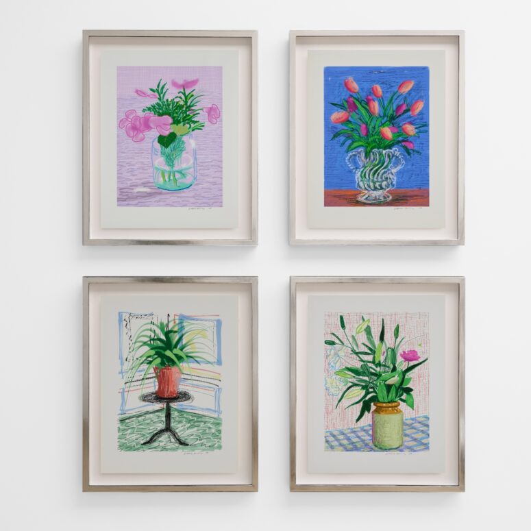 150 "Never Before Seen" David Hockney Artworks Debut at Halcyon - LUXUO