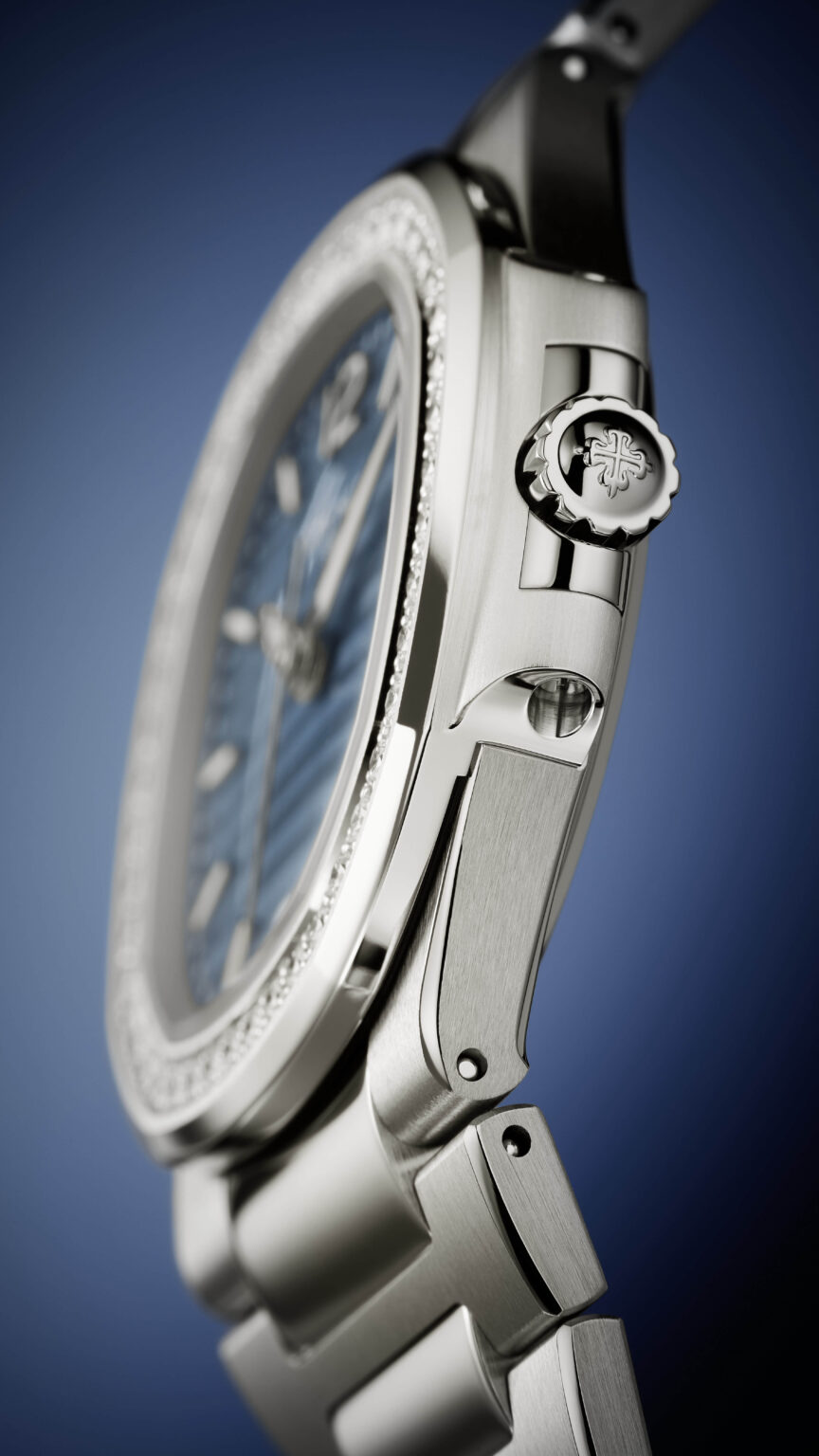 An Azure Evolution of Patek Philippe's Ladies’ Nautilus 7010/1G-013 - LUXUO