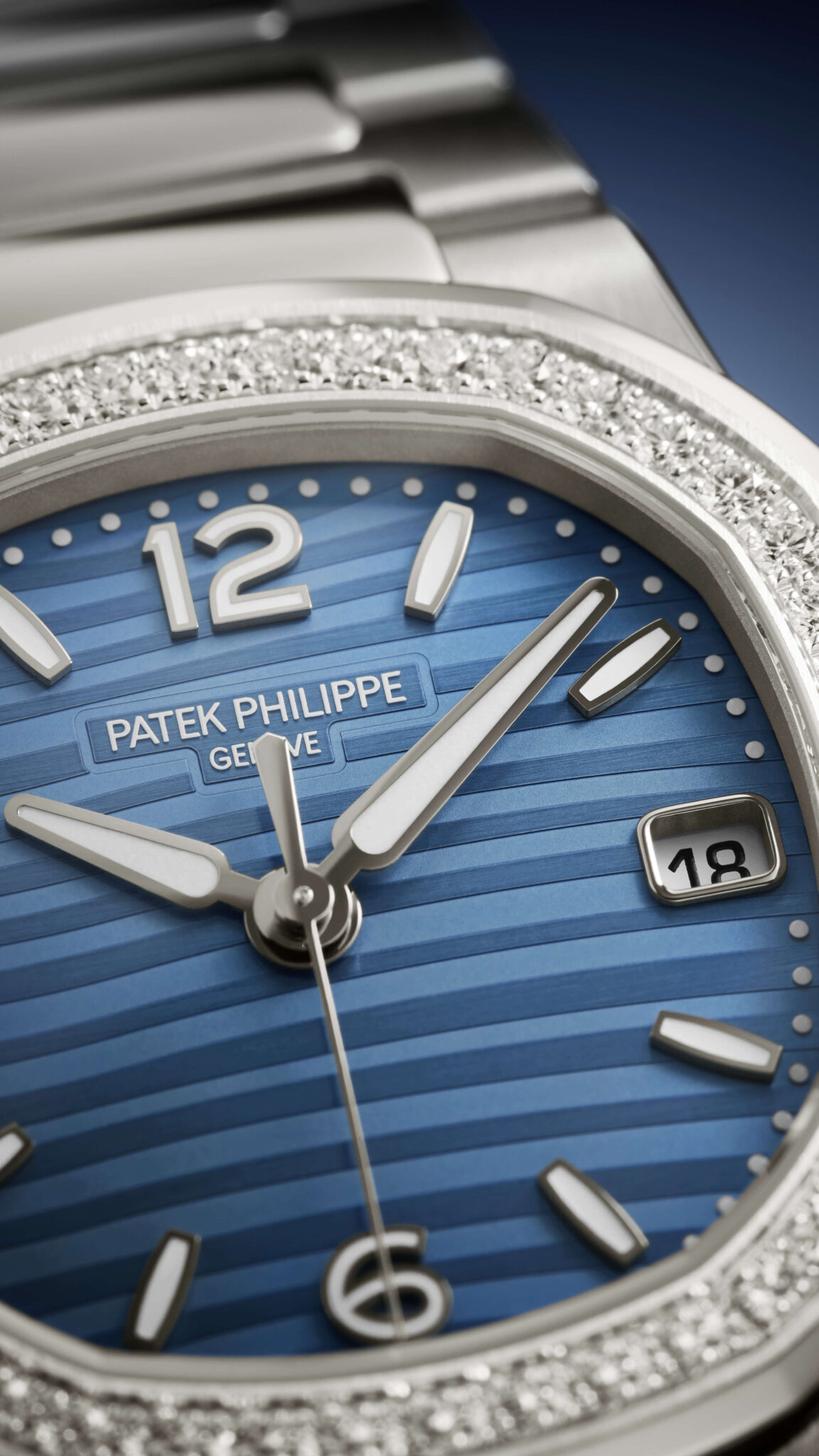 An Azure Evolution of Patek Philippe's Ladies’ Nautilus 7010/1G-013 - LUXUO