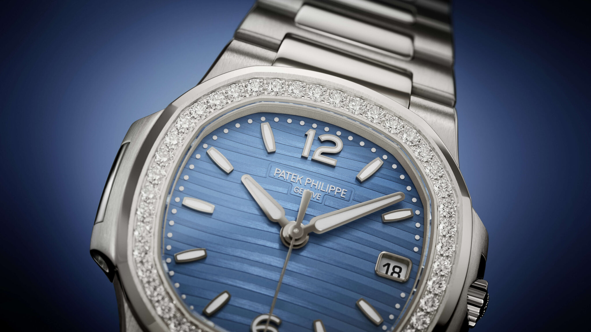 An Azure Evolution of Patek Philippe's Ladies’ Nautilus 7010/1G-013 - LUXUO