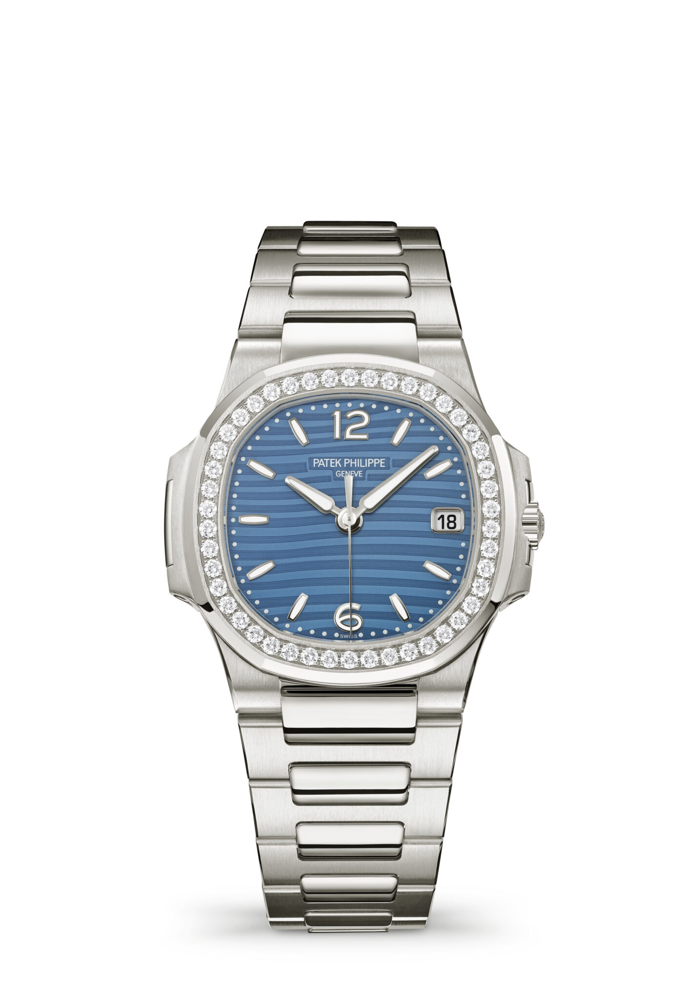 An Azure Evolution of Patek Philippe's Ladies’ Nautilus 7010/1G-013 - LUXUO